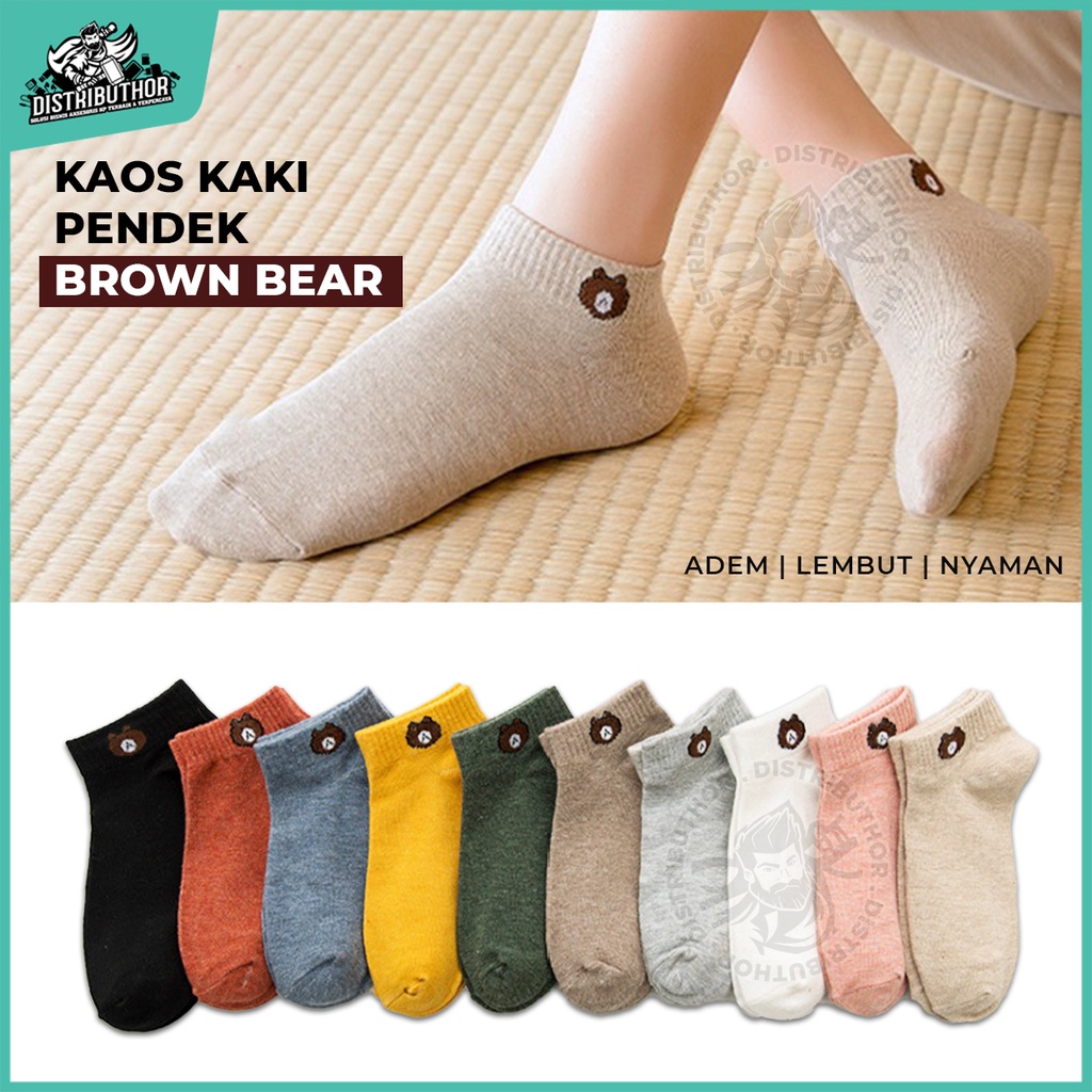 Jual Kaos Kaki Pendek Socks Bear Motif Cute Lucu Kaus Kaki Ankle Anak ...