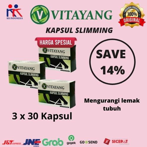 Jual Pelangsing Alami & Aman Vitayang Slimming Capsule (3 Box = 90 ...