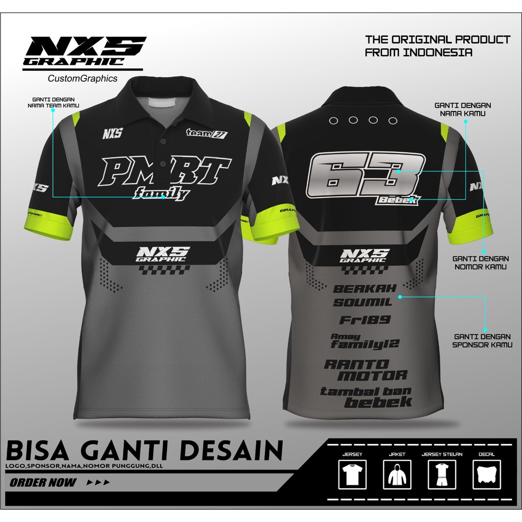 Jual KAOS RACING KERAH CUSTOM DESAIN FULL PRINTING MURAH | Shopee Indonesia