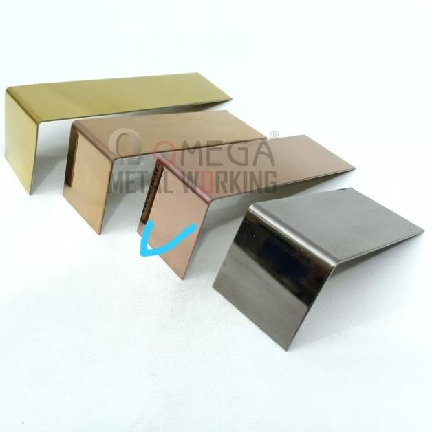 Jual PLAT STRIP GOLD/ROSEGOLD OMEGA 30mm X 305cm X0,8mm STAINLESS ASLI ...
