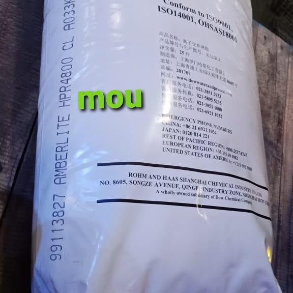 Jual ION EXCHANGE RESIN ANION DUPONT AMBERLITE HPR 4800 CL / IMPORT USA | Shopee Indonesia