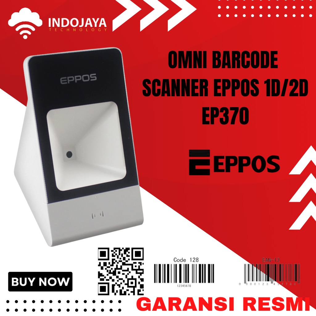 Jual Omni Barcode Scanner EPPOS 1D/2D EP370 original eppos garansi | Shopee Indonesia