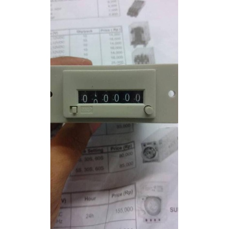 Jual counter timer analog 4 digit 220vac/counter analog 6digit | Shopee ...