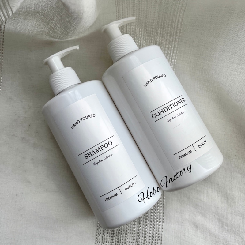 Jual Botol pump refill sabun shampoo 500ml putih luxury aesthetic ...