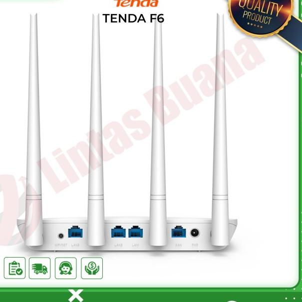 Jual TENDA F6 Wireless N300 Router Tenda F6 Easy Setup Router 4 antena | Shopee Indonesia