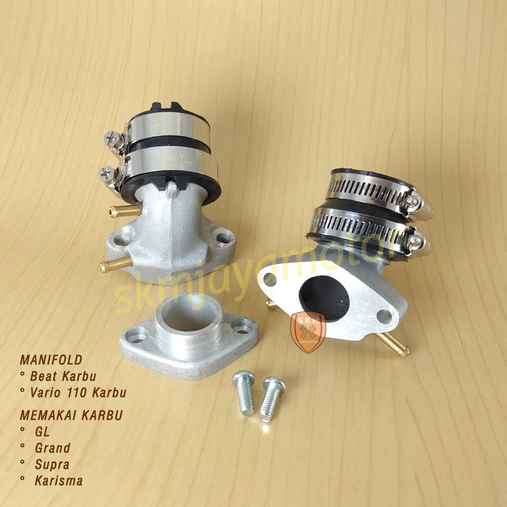 Jual INTAKE MANIFOLD MANIPOL BEAT LAMA VARIO 110 Memakai Karbu GL Supra Karisma | Shopee Indonesia