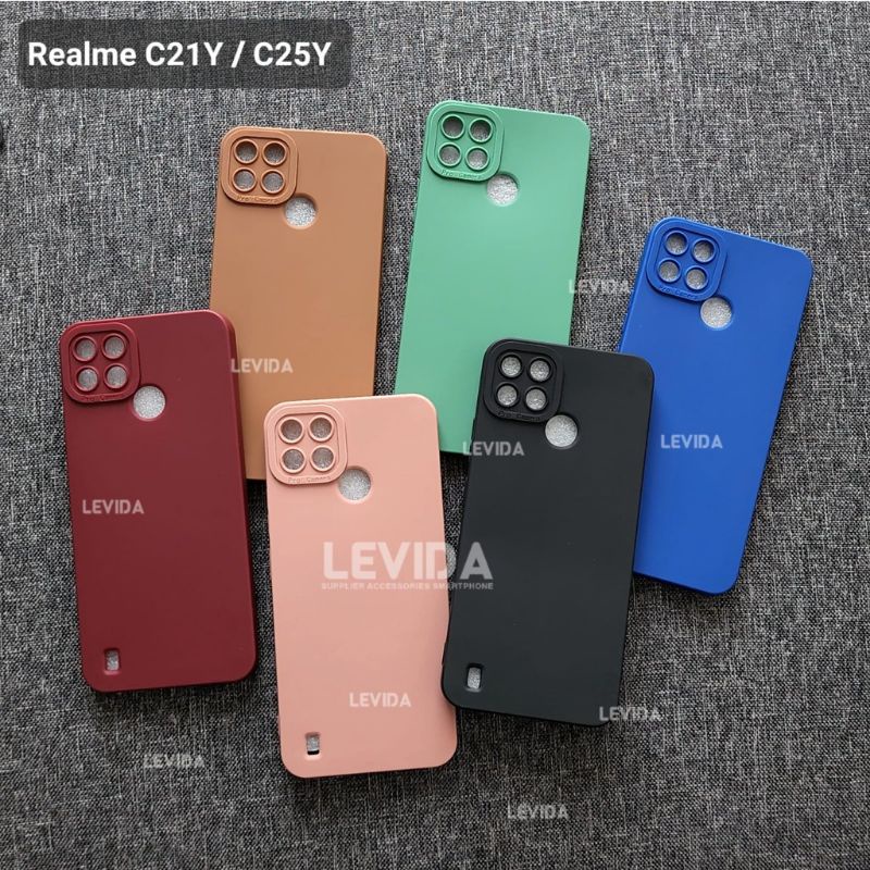 Jual Softcase Pelindung Camera REALME C21/C21Y/C25Y Case Macaron Pro ...