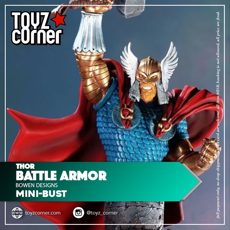 Jual Toyz Corner - Bowen Designs Marvel Mini Bust Thor (Battle Armor ...