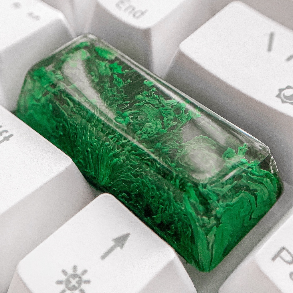 Jual Moss - Artisan Keycaps Resin Mechanical Keyboard Enter 2.25U OEM ...