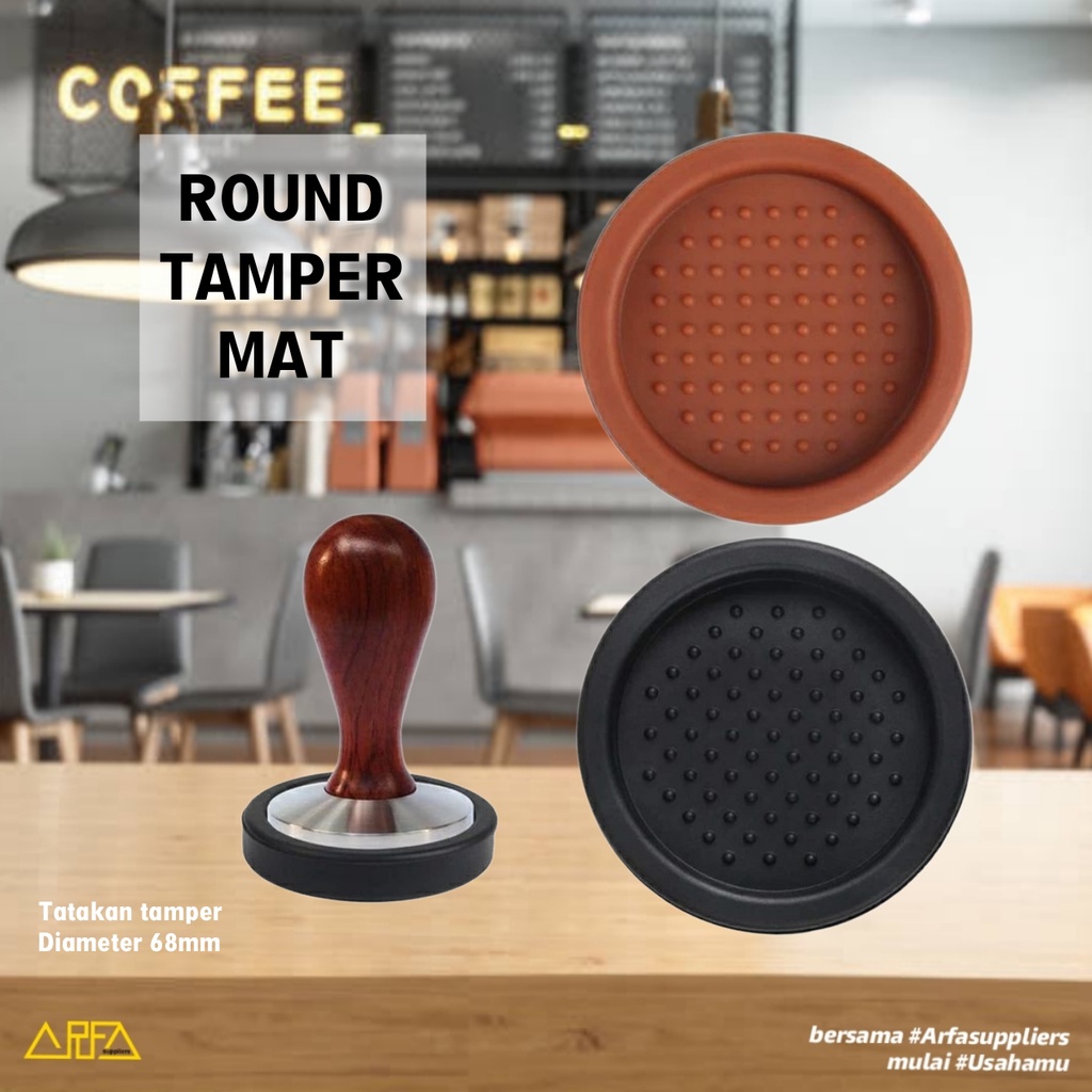 Jual Round Tamper Mat Coffee Tatakan Kopi | Shopee Indonesia