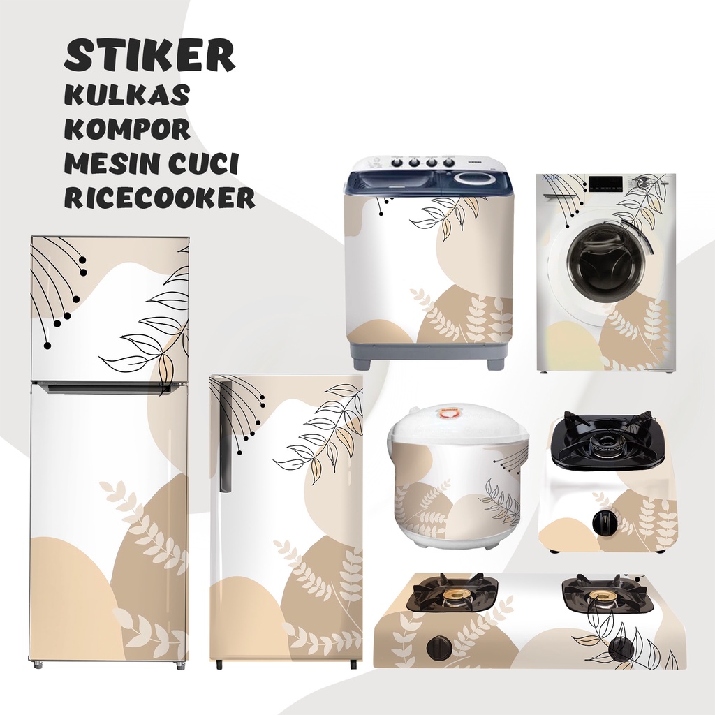 Jual Sticker Kulkas 1 Pintu/Kulkas 2 Pintu/Kompor 1 mata dan 2 mata ...