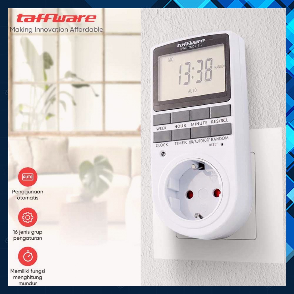 Jual Stop Kontak Digital Timer Switch Programmable - RT888 | Shopee Indonesia