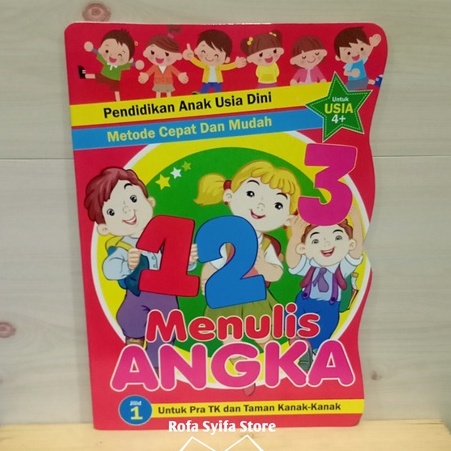 Jual Buku Belajar Menulis Angka jilid 1 dan 2. Buku anak Belajar ...