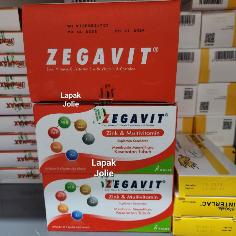 Jual READY zegavit multivitamin zink isi 60 kaplet | Shopee Indonesia