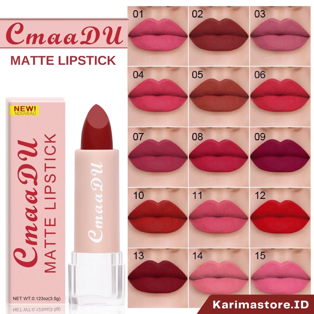 Jual [Original] CMAADU WATERPROOF MATTE LIPSTICK LIPSTIK MATTE | Shopee ...