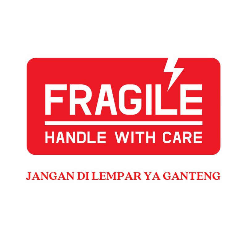 Jual Sticker Fragile / Sticker Fragile Unik / Sticker Fragile Custom ...