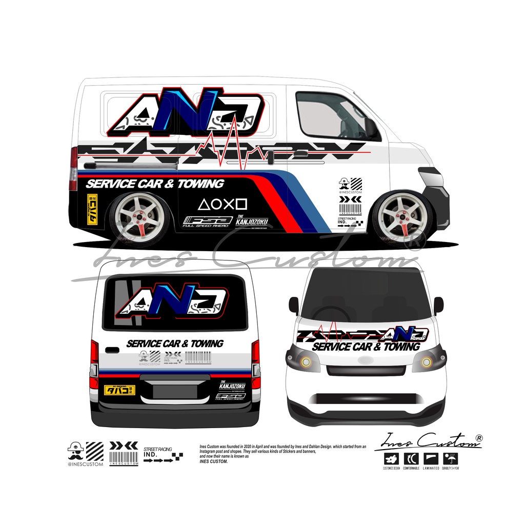 Jual DECAL GRANDMAX BLINDVAN RACING CONCEPT | Shopee Indonesia