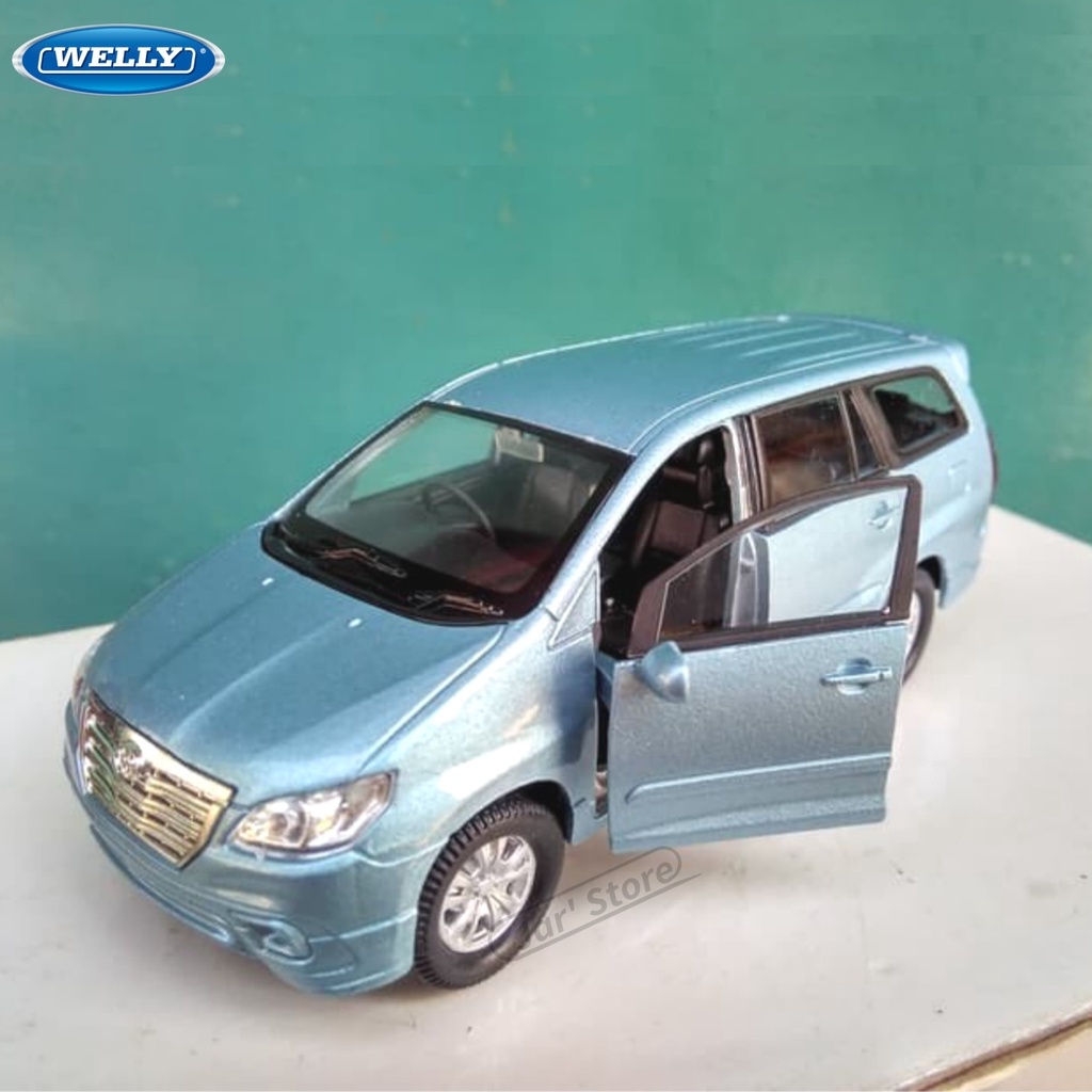 Jual KOLEKSI Mainan Diecast Toyota kijang Innova welly nex 1:32 silver ...