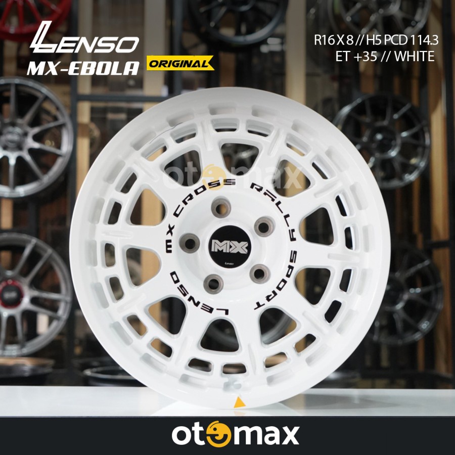 Jual Velg Mobil Lenso MX-Ebola Original Ring 16 White | Shopee Indonesia