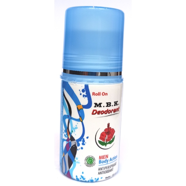 Jual ( 1 PCS ) MBK Roll On Blue Men Body Action 4 / Deodorant / Penghilang Bau Badan Pria ...
