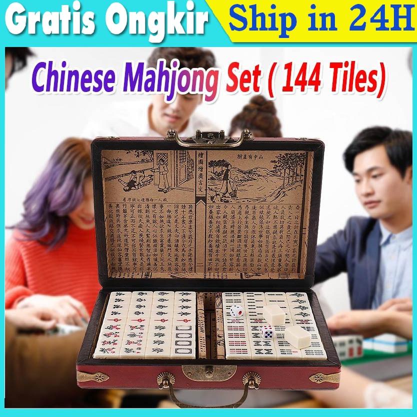 Jual PRODUK- MAHJONG SET MINI PORTABLE MAHYONG MAINAN BOARD GAME DENGAN ...