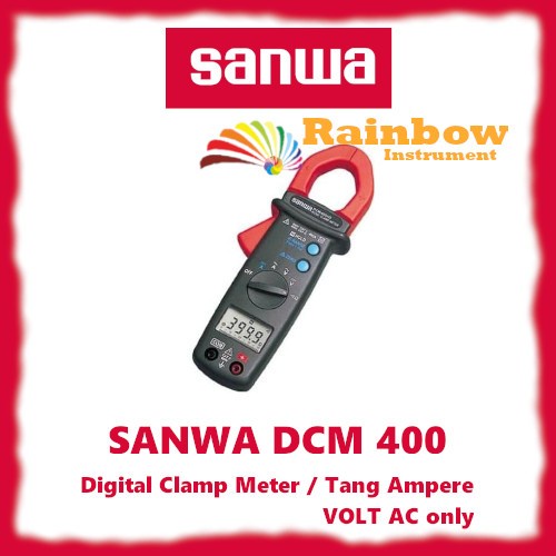 Jual Sanwa Tang Ampere / Clamp Meter DCM400 / DCM 400 ( 400 Ampere AC) | Shopee Indonesia