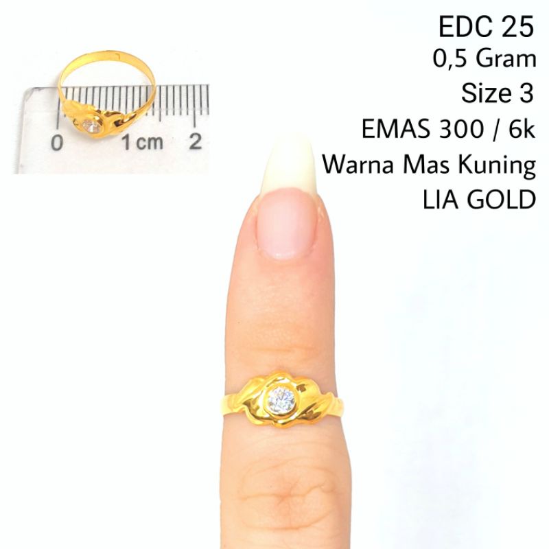 Jual Cincin Bayi & Anak EMAS 300 / 6K ( TOKO MAS LIA GOLD BEKASI ...