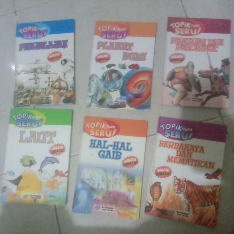 Jual buku anak anak topik paling seru berbahaya dan mematikan,hal hal gaib,laut,penjelajah ...