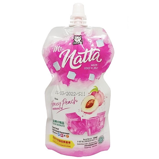 Jual SIDORE MR NATTA JELLY 126ml NATA DE COCO HONEY PEACH LECI ...