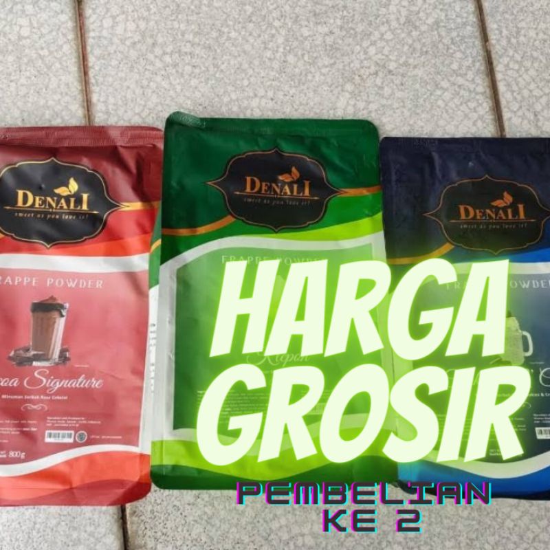 Jual frappe powder denali 800gr - matcha greentea | Shopee Indonesia