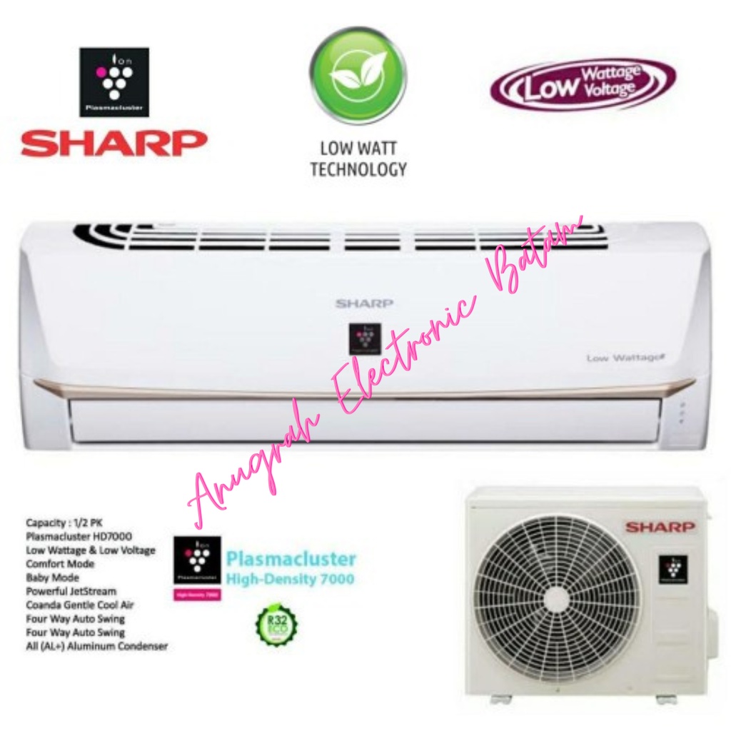 Jual Sharp AC Plasmacluster 0,5 PK AH-AP5UHL LOW WATT AC 1/2 PK BATAM | Shopee Indonesia
