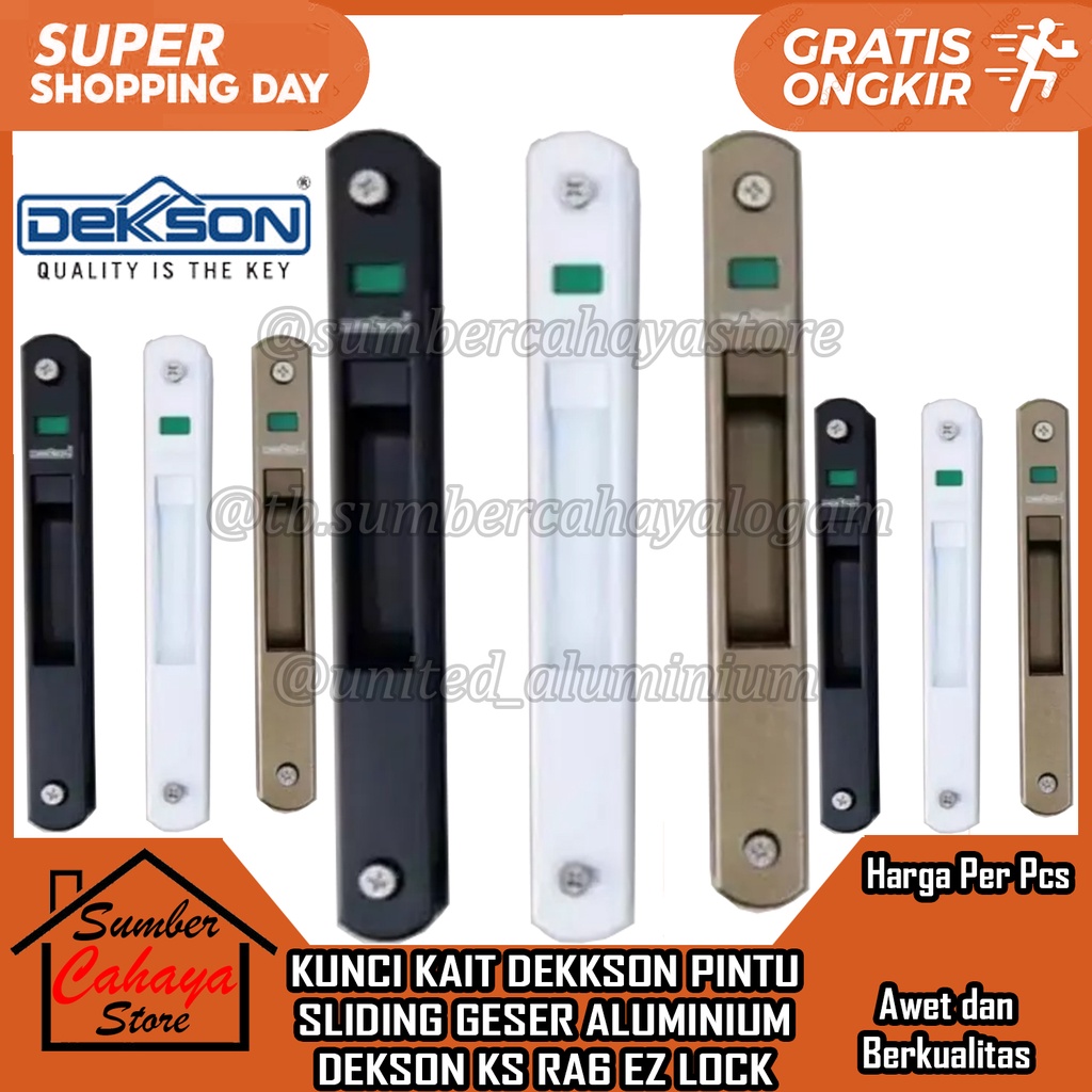 Jual Kunci Dekkson Ks Ra6 Handle Pintu Sliding Geser Handel Frame Kait ...