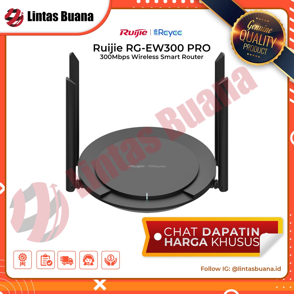 Jual Router Ruijie RG-EW300 PRO 300Mbps Wireless Smart Router | Shopee ...