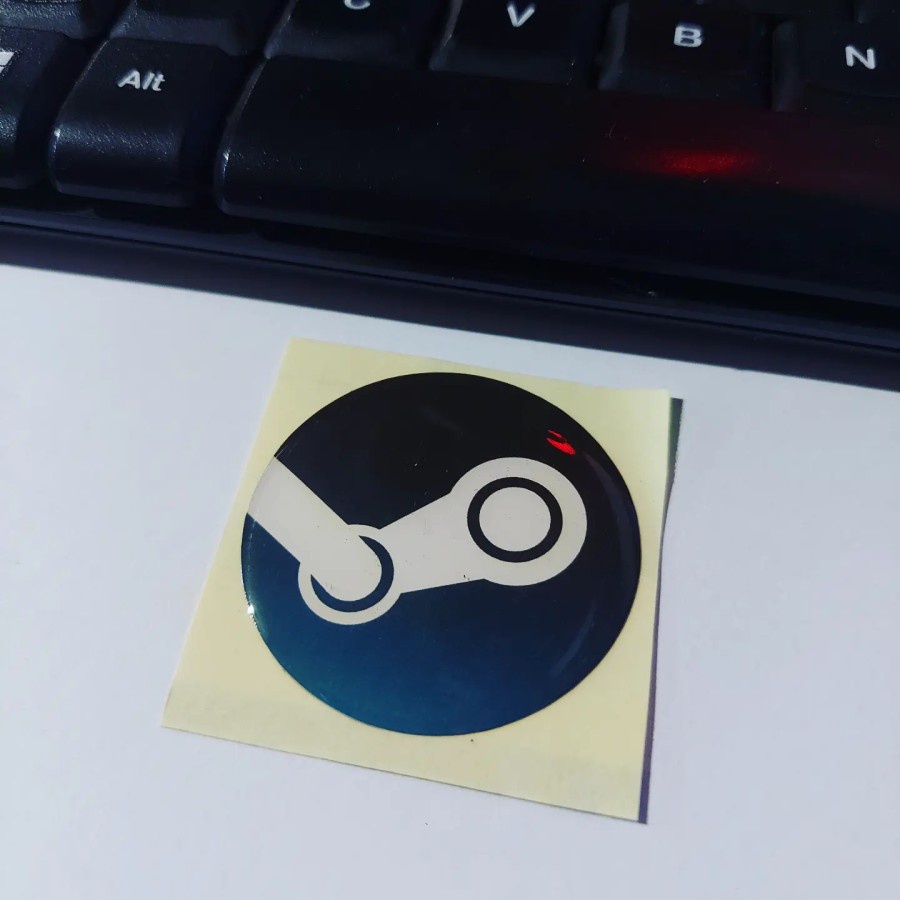 Jual Sticker Timbul Resin STEAM Logo GAME Stiker Lentur 3D Kecil Satuan ...