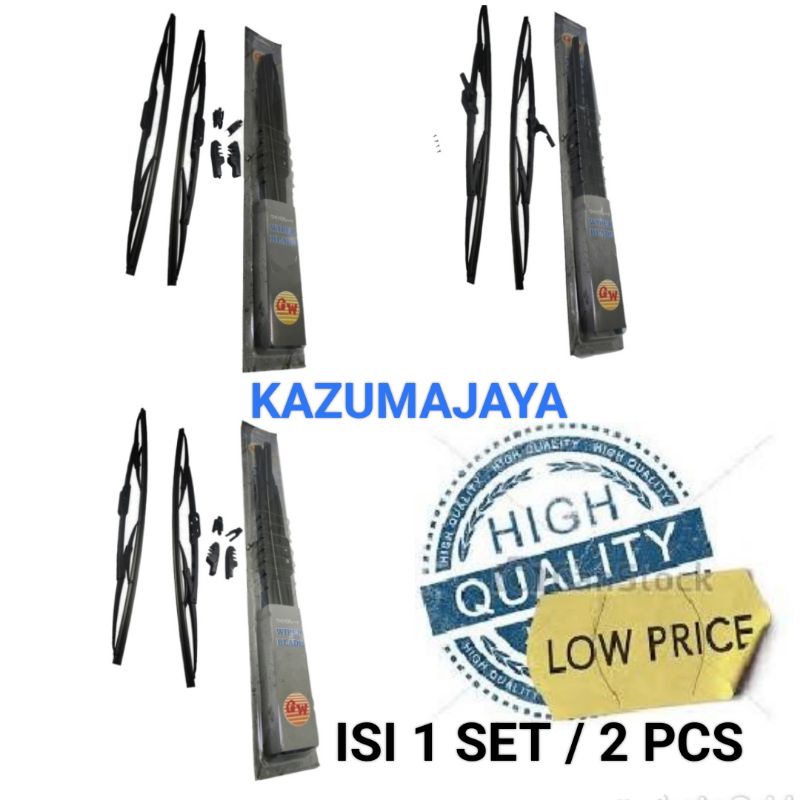 Jual Wiper Blade Karet Wiper Kaca Depan Universal 1 Set Shopee Indonesia