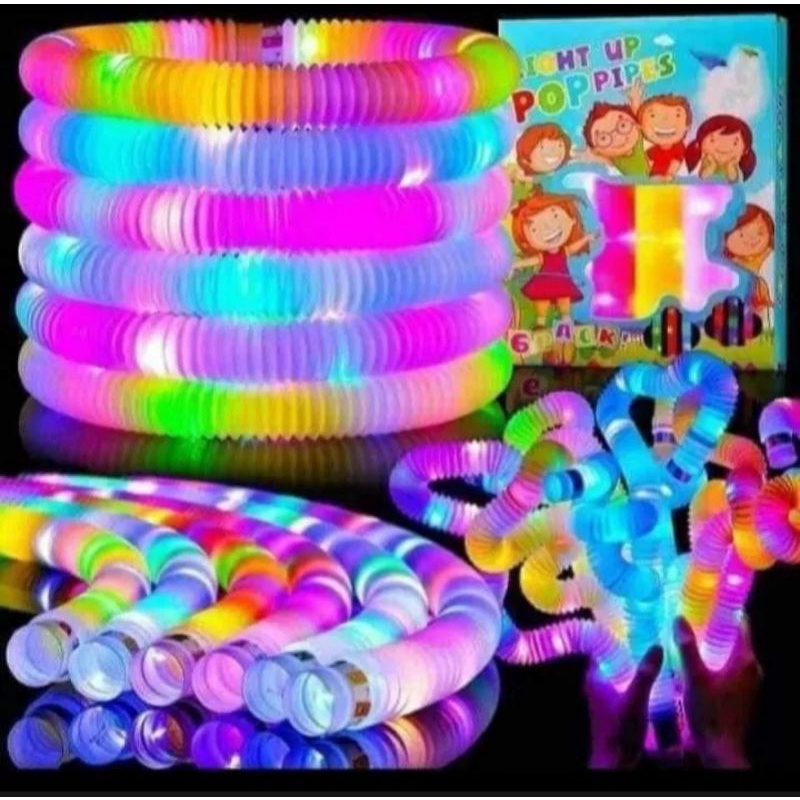 Jual MAINAN VIRAL POP LIGHT KARAKTER.POP PIPES/mainan pop tubes LED ...