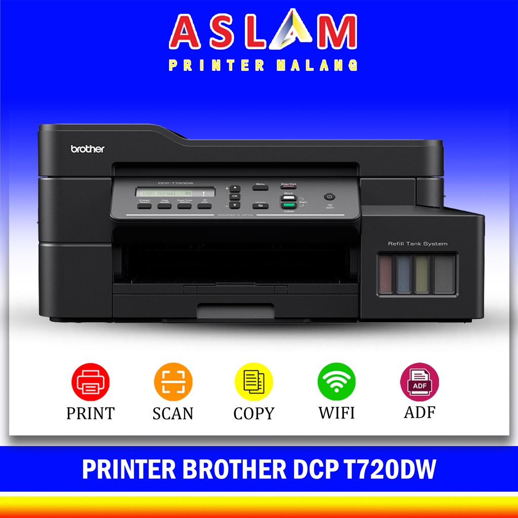 Jual Printer Brother T720 T720DW DCP T720 Ink Tank Print, Scan Copy ...