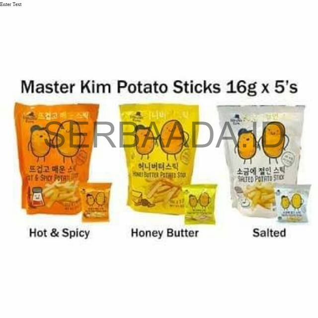 Jual MASTER KIM POTATO 80GR/Master Kim Salted Potato Stick/MASTER KIM ...