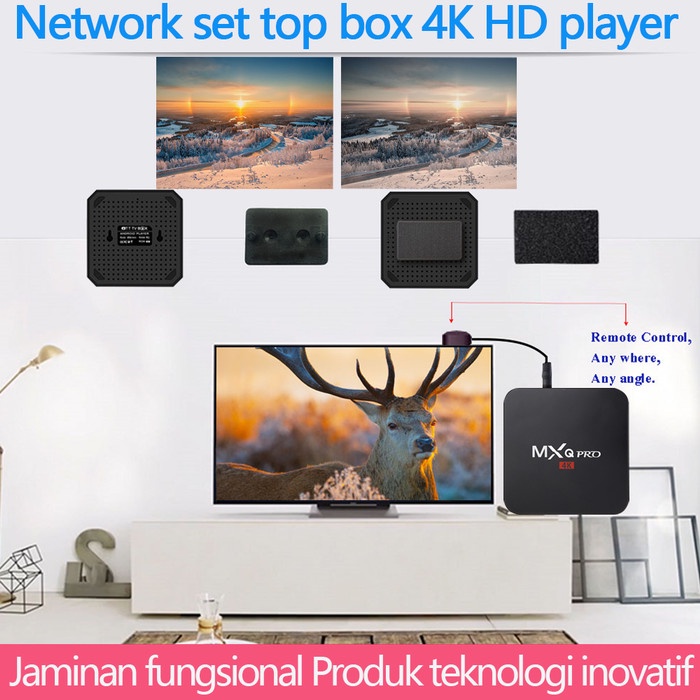 Jual Box Android Tv Box 4+32Gb & 8+64Gb Mxq Pro 4K Smart Internet Tv ...