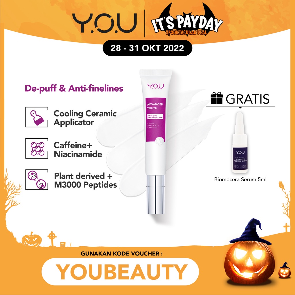 Jual YOU Advanced Youth Recharging Peptide Eye Cream 15 g | Shopee ...