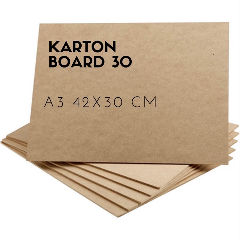 Jual Karton Board 30 A3 42*30/Yellow Board 30/ Karton Tebal A3 | Shopee ...