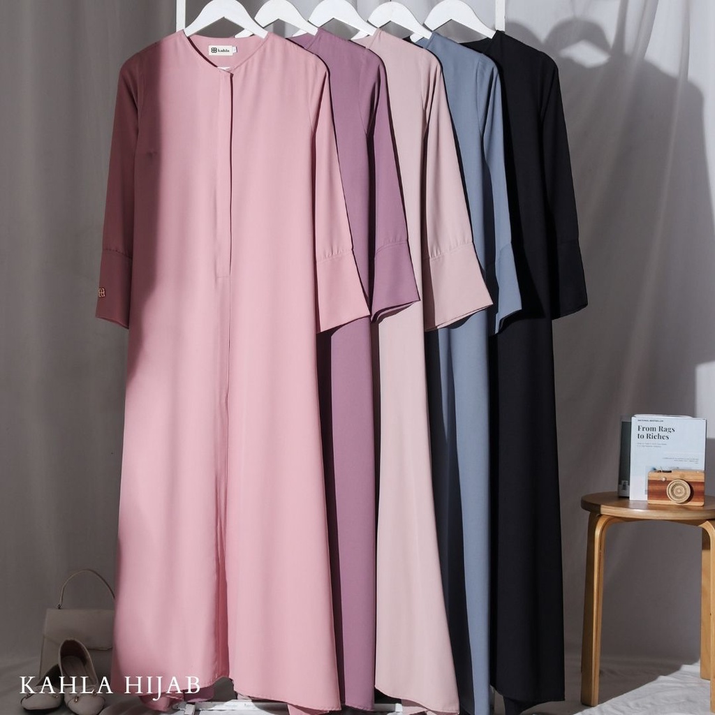 Jual KAHLA Medina Abaya Dress | Gamis Muslimah A-Line Busui Tali Terpisah Wudhu Friendly ...