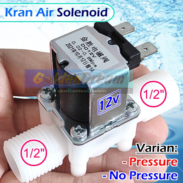 Jual Kran Air Solenoid Water Valve Nylon High Quality Non Plastic Keran ...