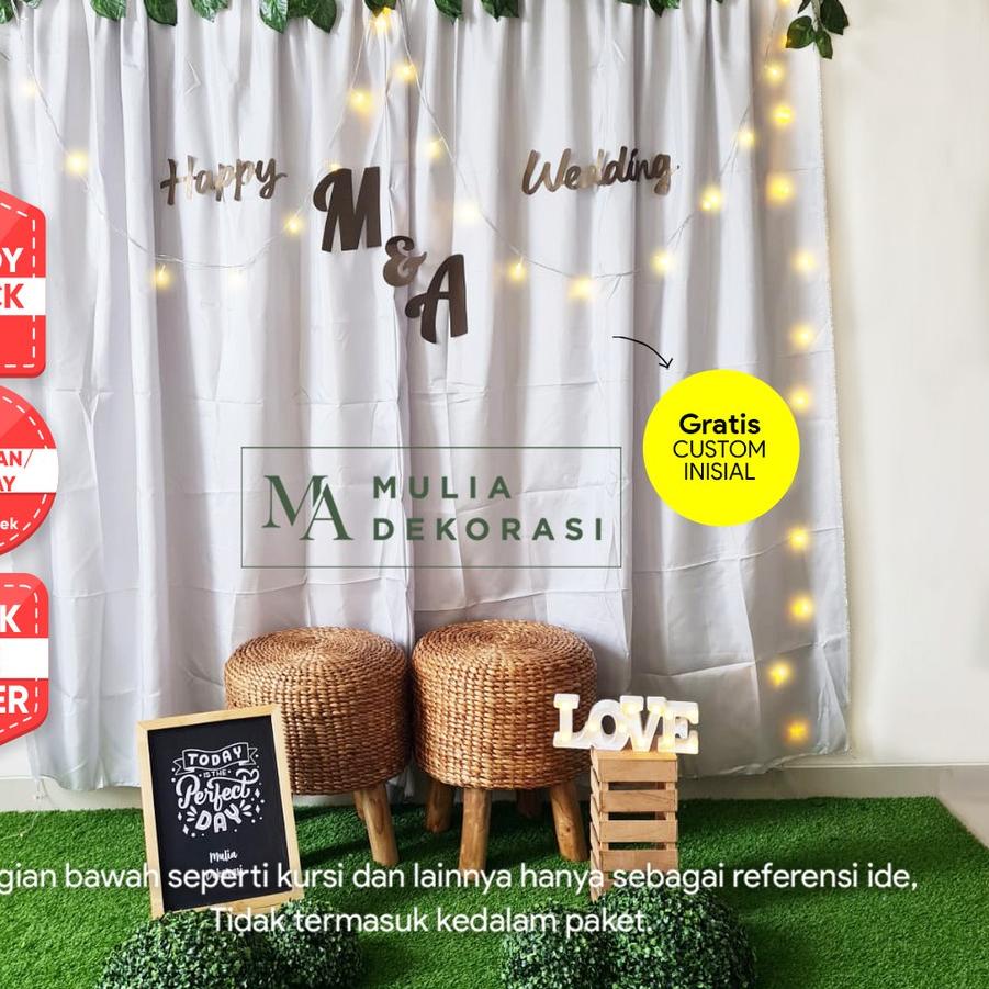 Jual Dekorasi Lamaran Backdrop Nikahan PhotoBooth DIY Akad Nikah Aqiqah ...