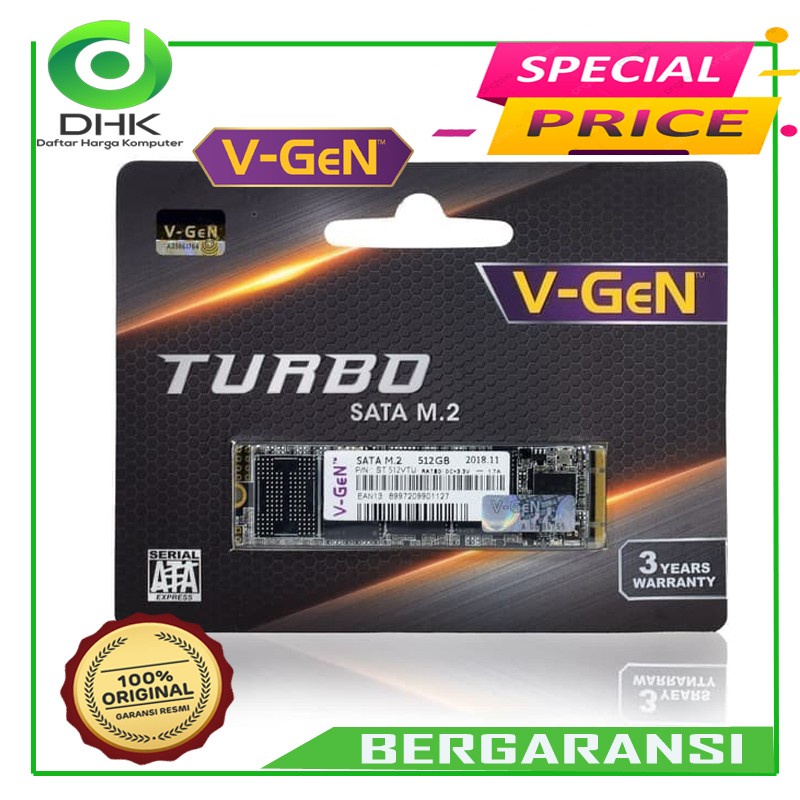Jual V-GEN SSD M.2 SATA 512GB TURBO M2 | Shopee Indonesia