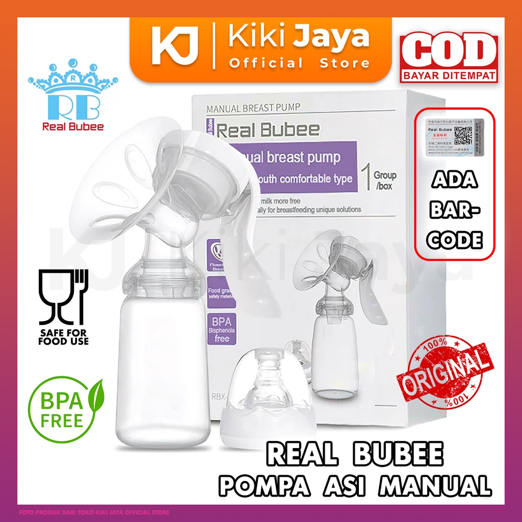 Jual [KIKI] Real Bubee Pompa ASI Manual - ORIGINAL + BARCODE - BPA Free ...