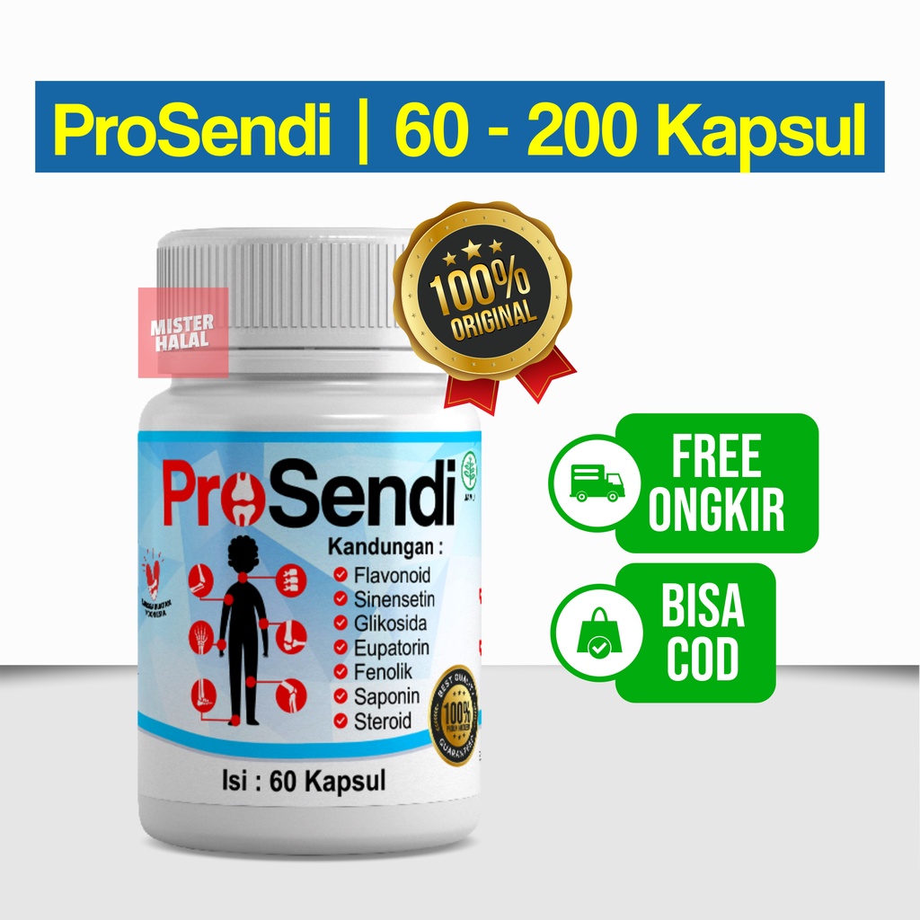 Jual PROSENDI Obat Solusi Nyeri Sendi Asam Urat, Rematik, Pegal Linu ...