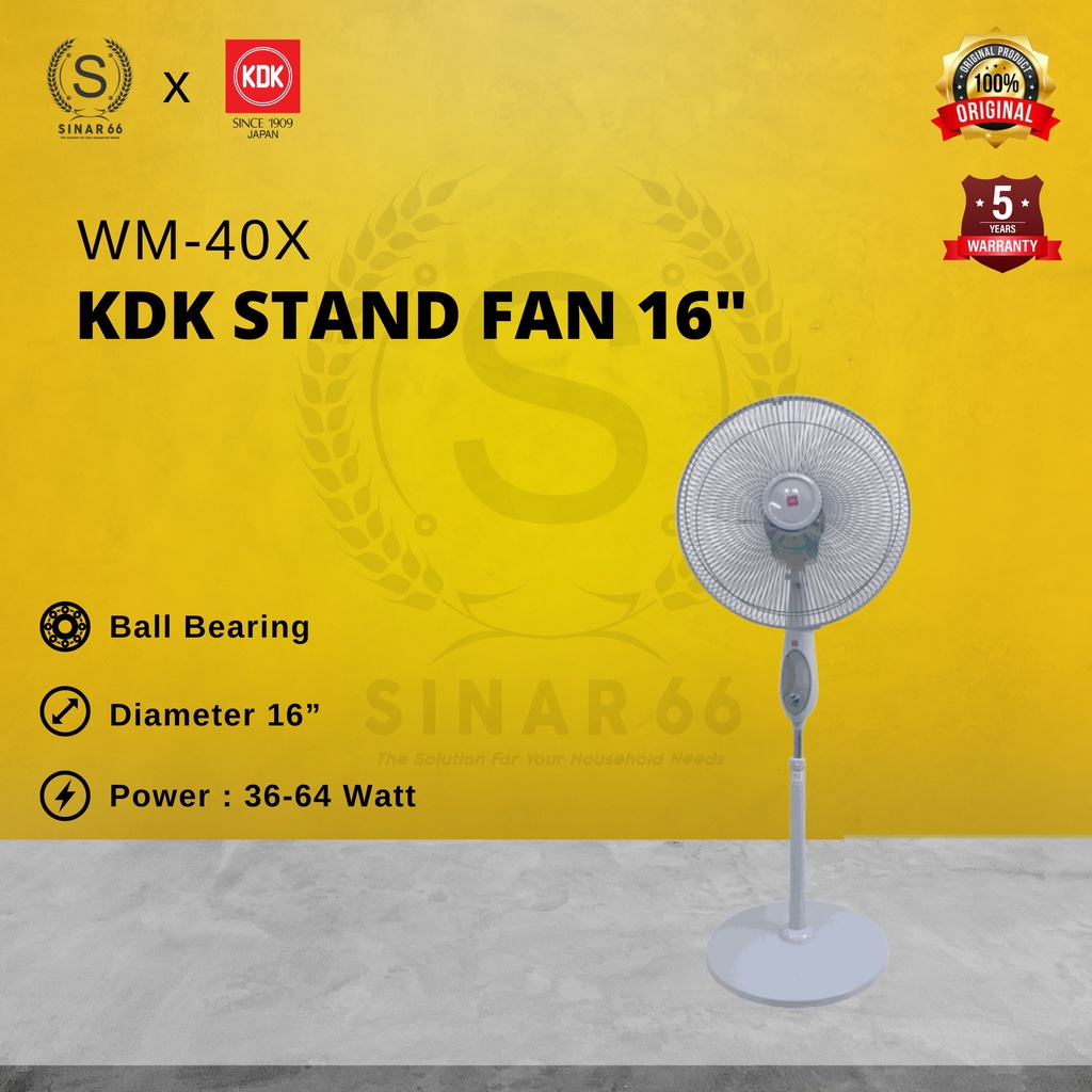 Jual KDK STAND FAN KIPAS ANGIN BERDIRI 16" WM40X WM 40X | Shopee Indonesia