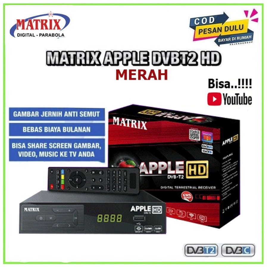 Jual Set Top Box MATRIX DVB-T2 Penerima Siaran TV Digital Full HD EWS | Shopee Indonesia