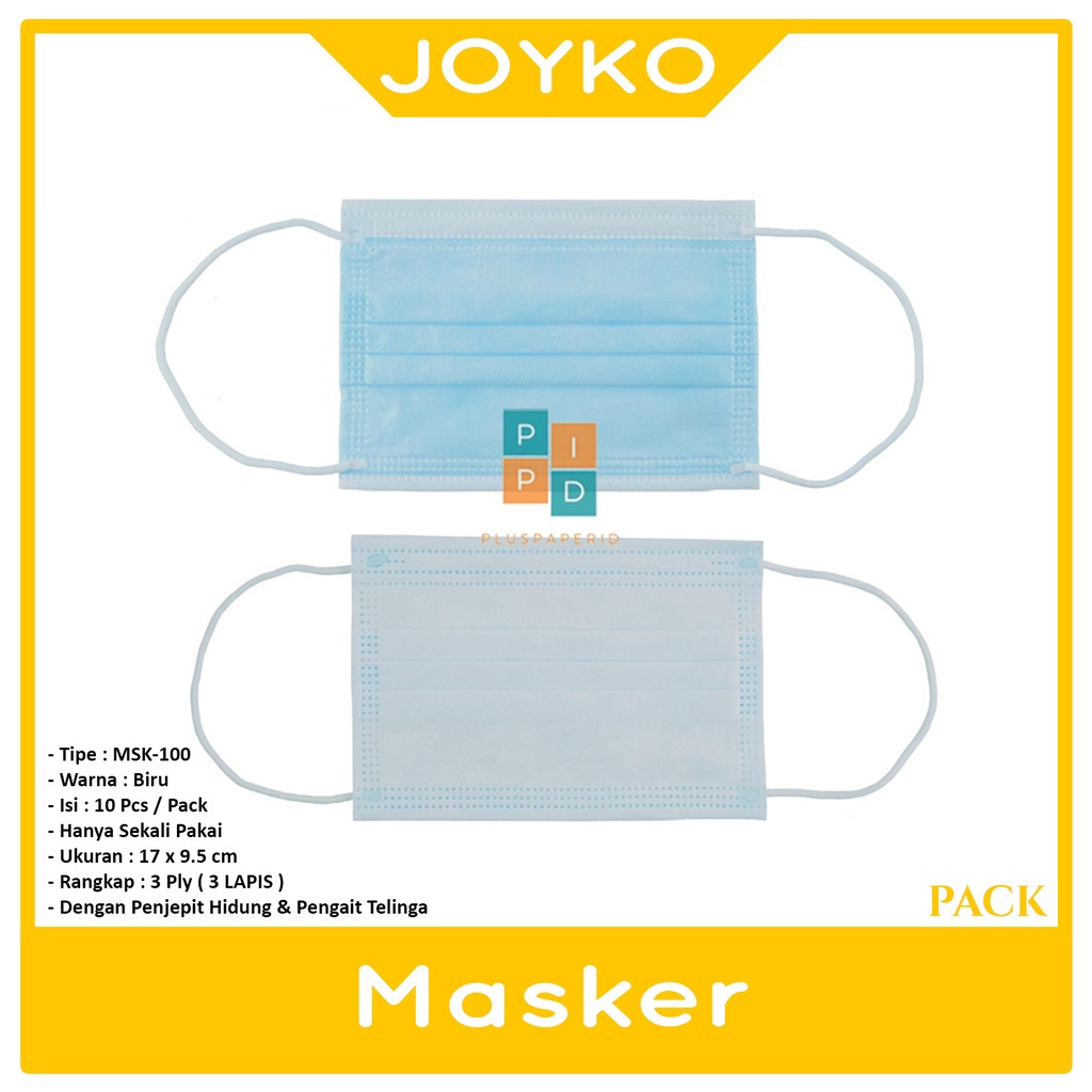 Jual JOYKO - Masker Medis 3ply MSK-100 - Pack | Shopee Indonesia